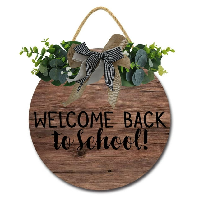 Welcome Back to School Door Sign Classroom Door Hanger Back to School ...