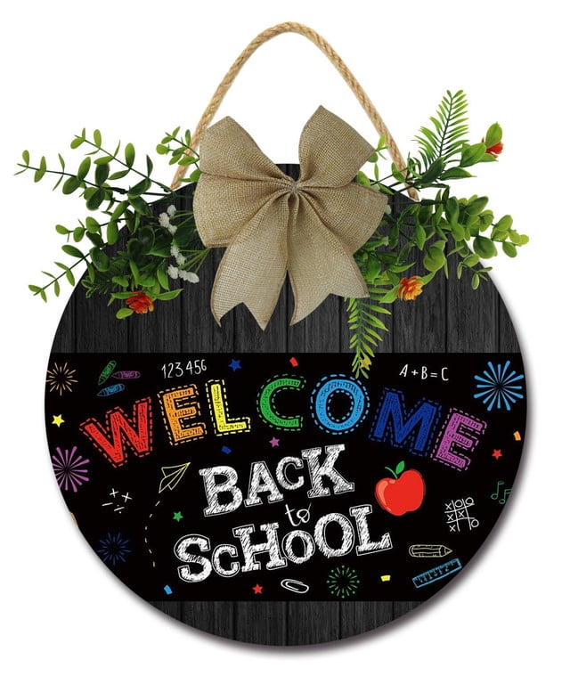 Welcome Back to School Door Sign Classroom Door Hanger Back to School ...