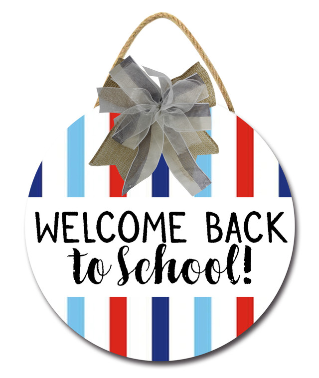 Welcome Back to School Door Sign Classroom Door Hanger Back to School ...