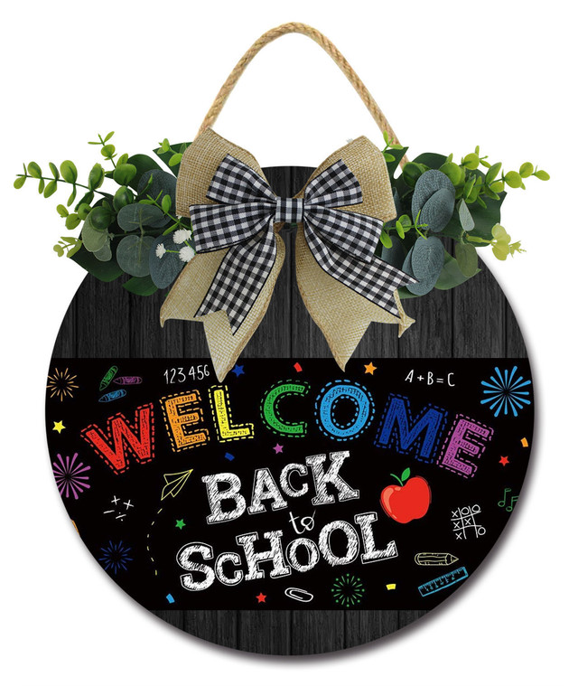 Welcome Back to School Door Sign Classroom Door Hanger Back to School ...