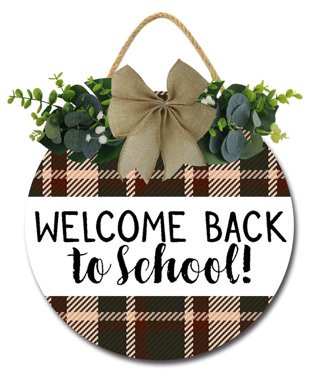Welcome Back to School Door Sign Classroom Door Hanger Back to School ...