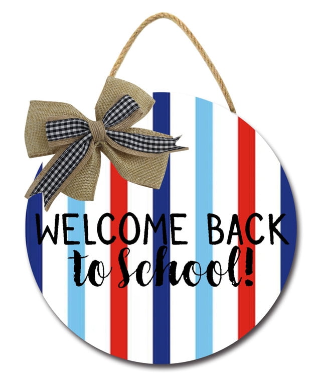 Welcome Back to School Door Sign Classroom Door Hanger Back to School ...