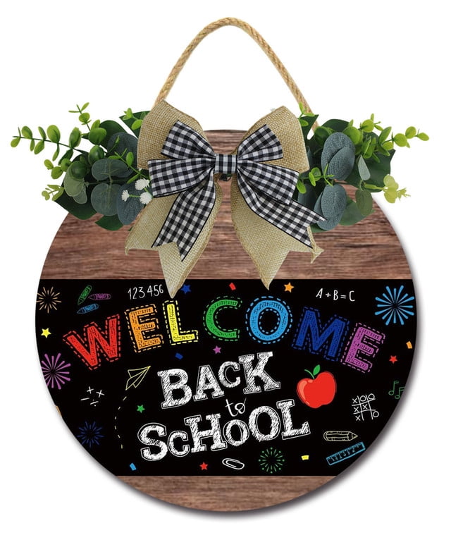 Welcome Back to School Door Sign Classroom Door Hanger Back to School ...