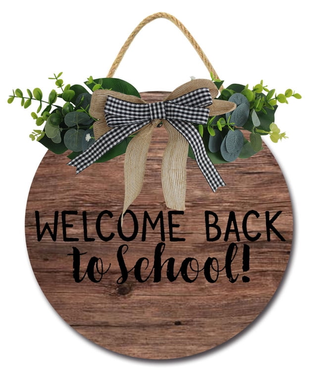 Welcome Back to School Door Sign Classroom Door Hanger Back to School ...