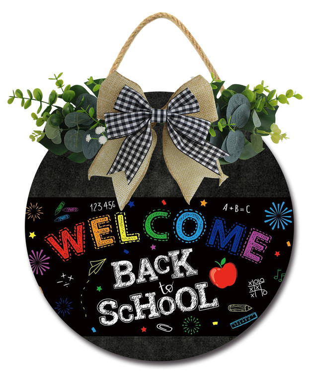 Welcome Back to School Door Sign Classroom Door Hanger Back to School ...
