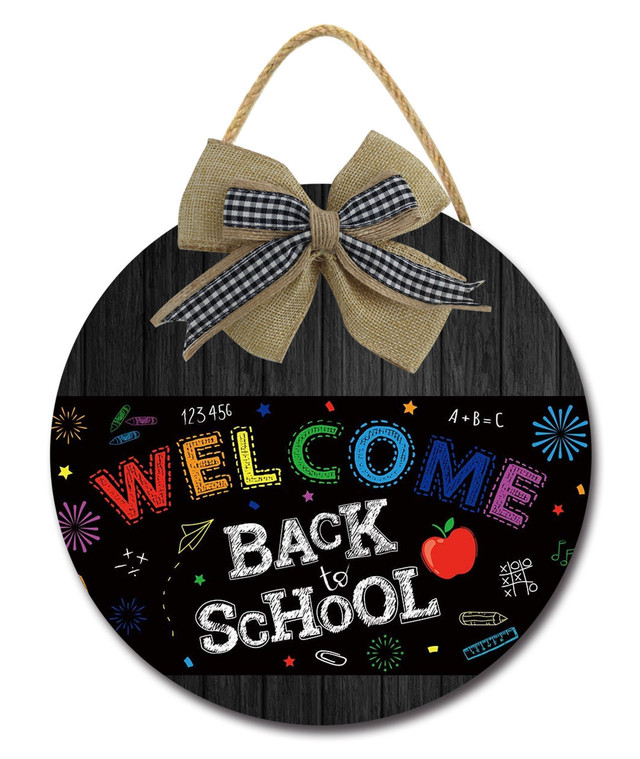 Welcome Back to School Door Sign Classroom Door Hanger Back to School ...