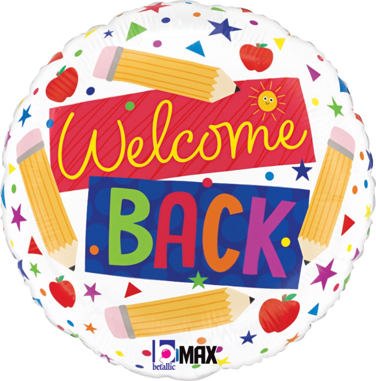 Welcome Back School Pencil 18 Inch Foil Mylar Balloon [26480] - Walmart.com