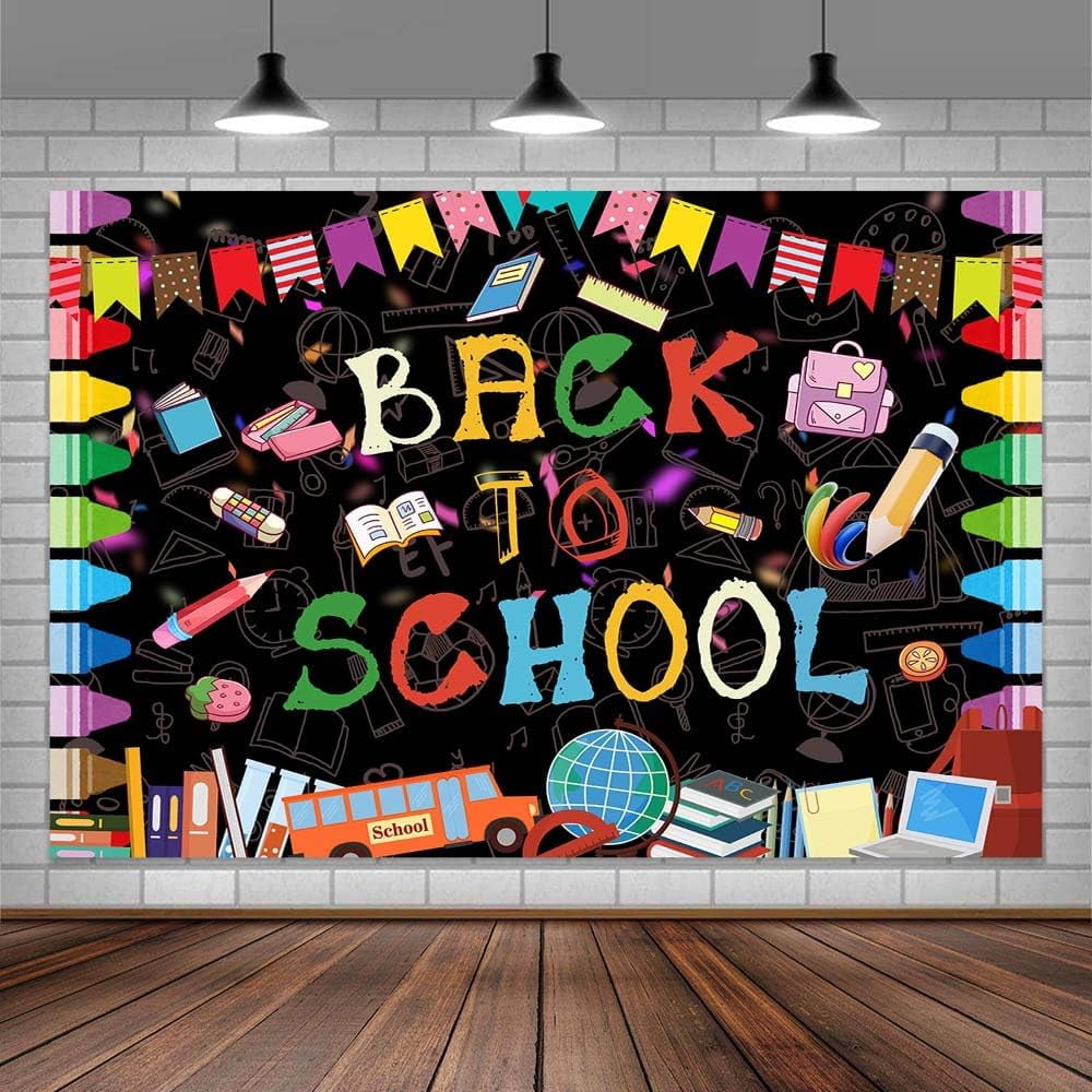 Welcome Back to School Pretty Backdrop First of School Banners ...