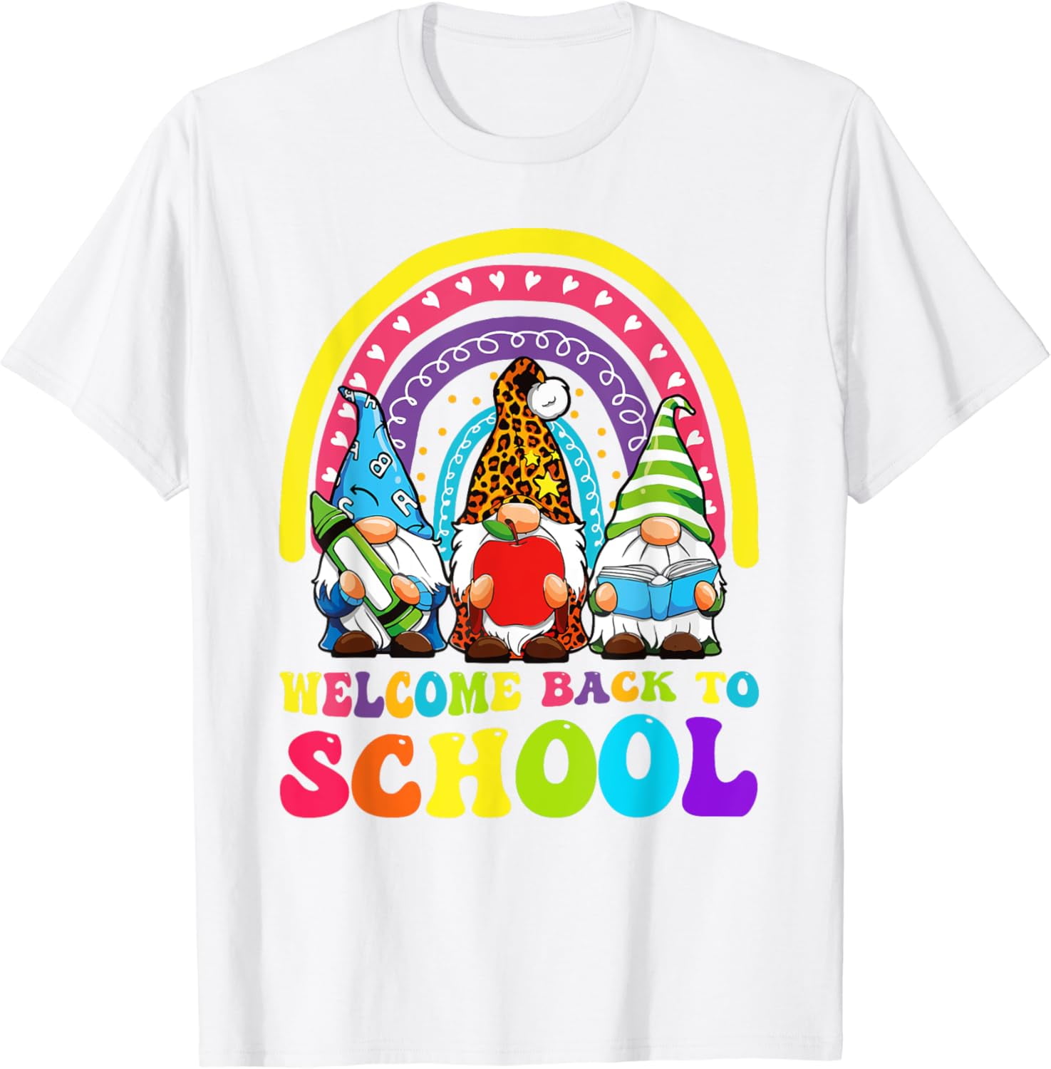 Welcome Back To School 2024 First Day Of School Gnomes Kids T-Shirt ...