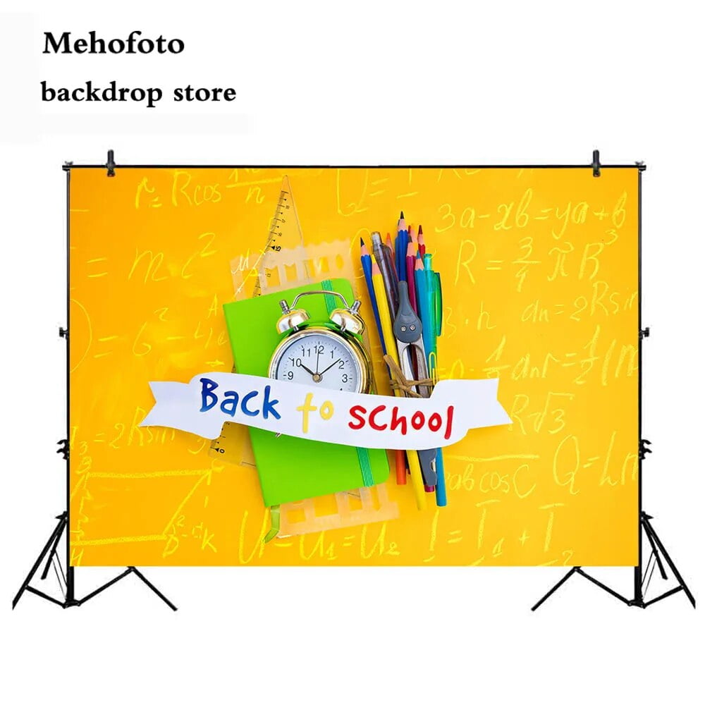 Welcome Back To School Backdrops Photo Blackboard Photography ...
