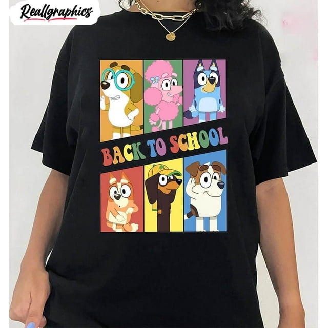 Welcome Back To School Bluey Funny Shirt, Bluey Happy First Day Of ...