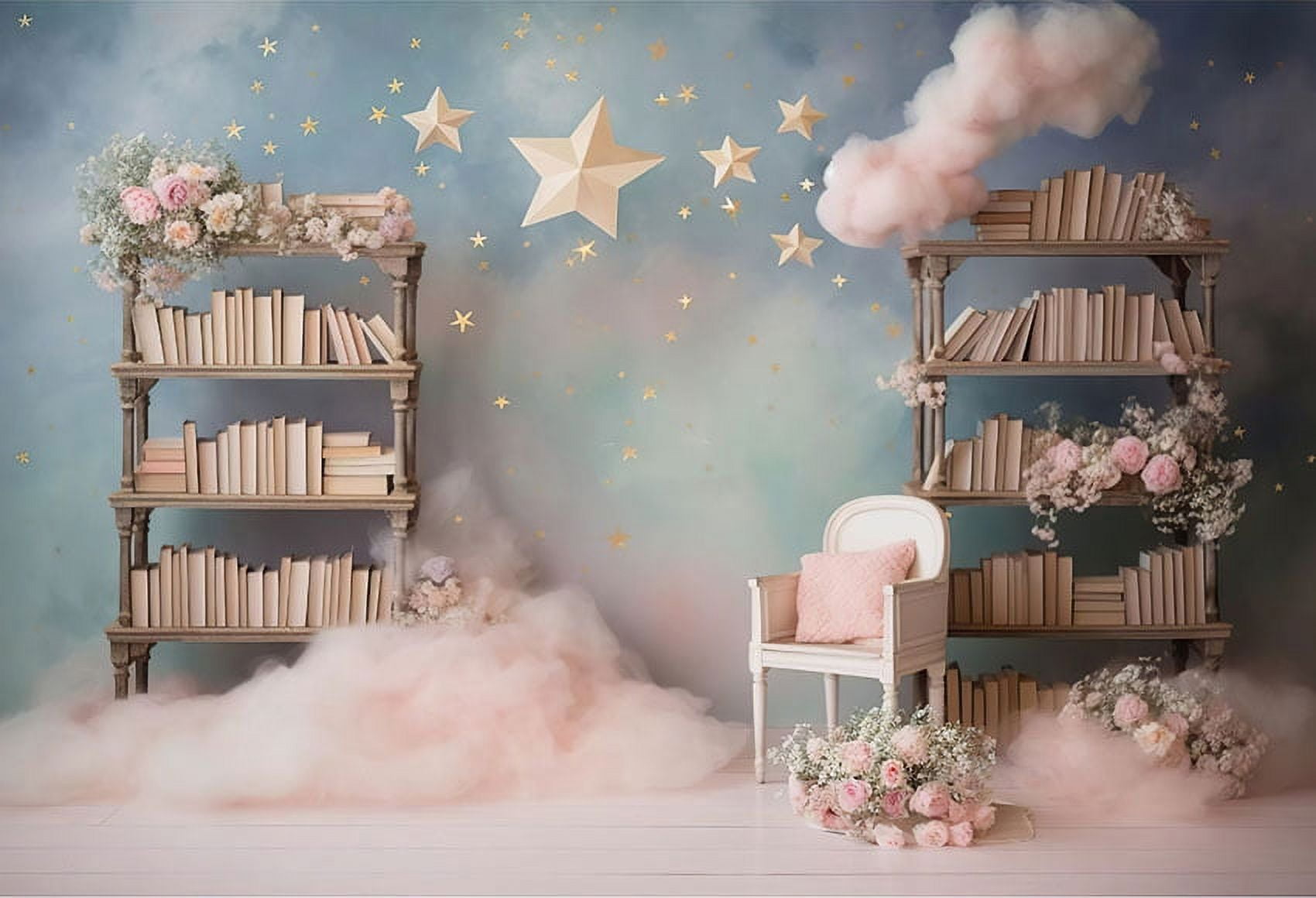 Welcome Back To School Classroom Clouds Kids Birthday Party Portrait r ...