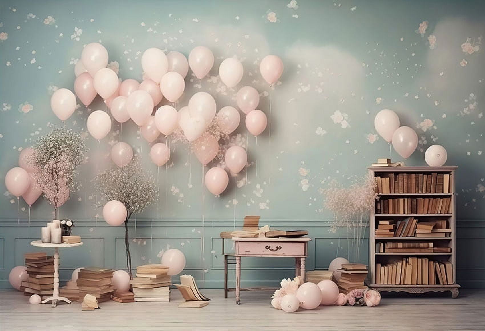 Welcome Back To School Classroom Clouds Kids Birthday Party Portrait r ...