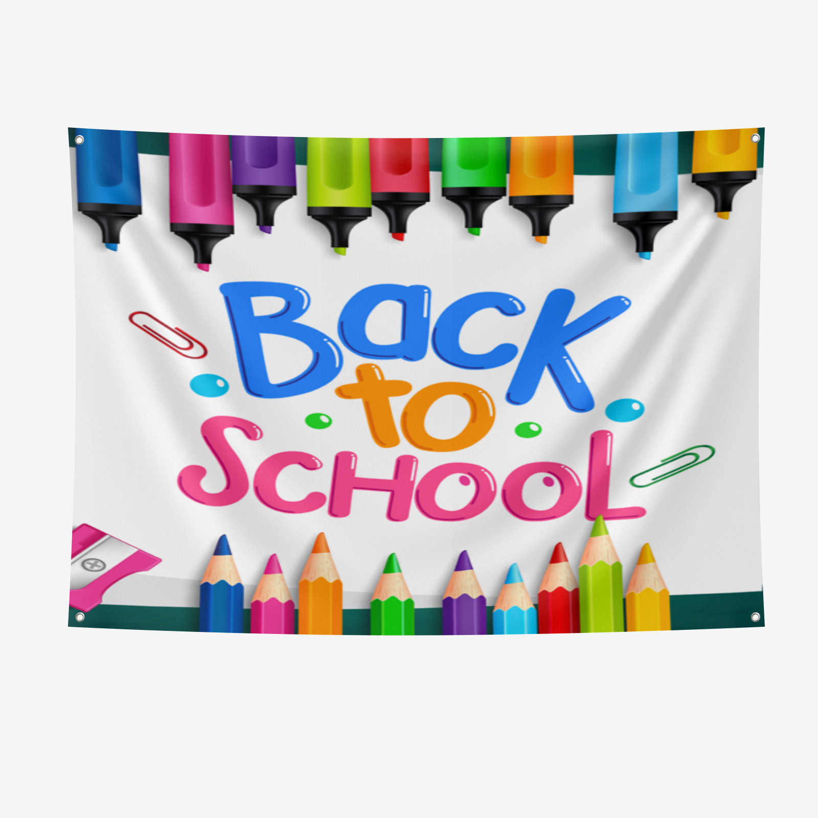 Welcome Back To School Festival Backdrop Party Banner 7x5ft - Perfect ...
