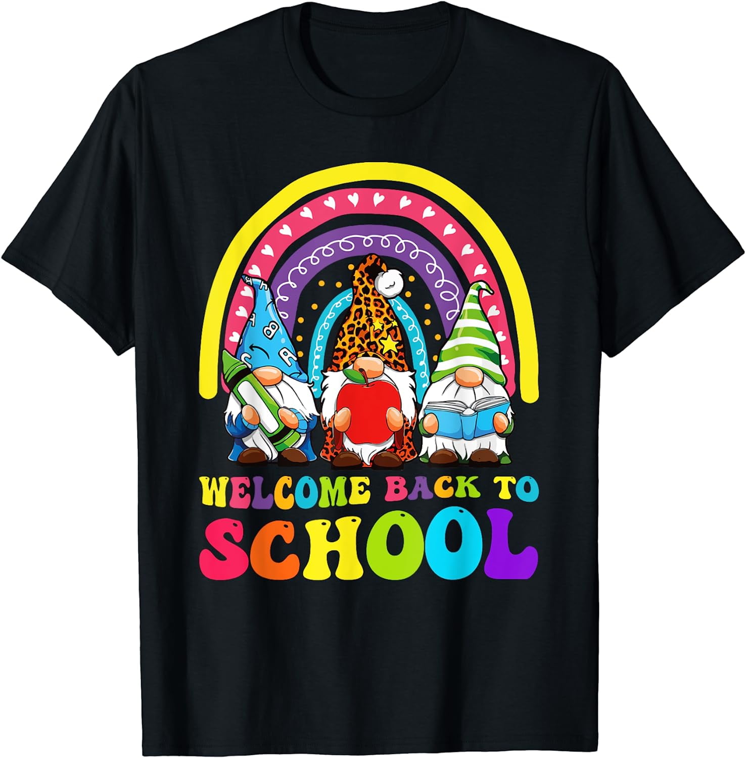 Welcome Back To School First Day Of School Gnomes Kids T-Shirt ...
