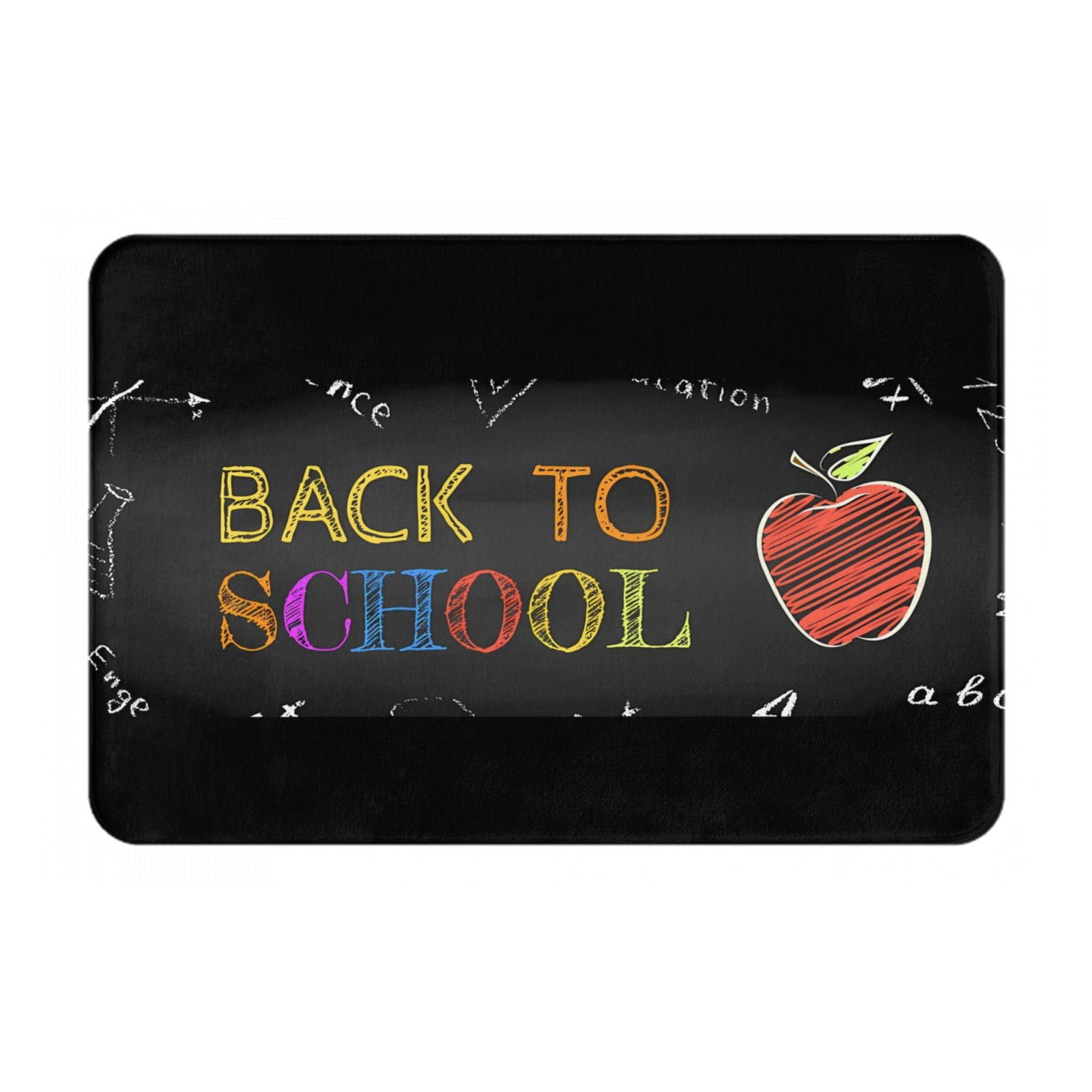 Welcome Back To School Indoor Door Mat 16"X24"Entryway Rug Resist Dirt ...