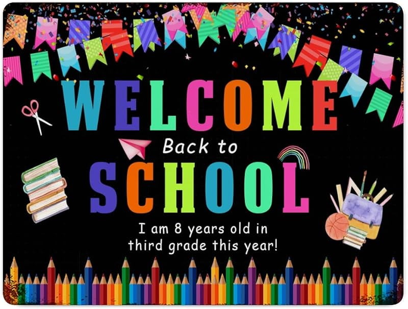 Welcome Back To School Metal Sign Plaque 12” X 16”, Cute School ...