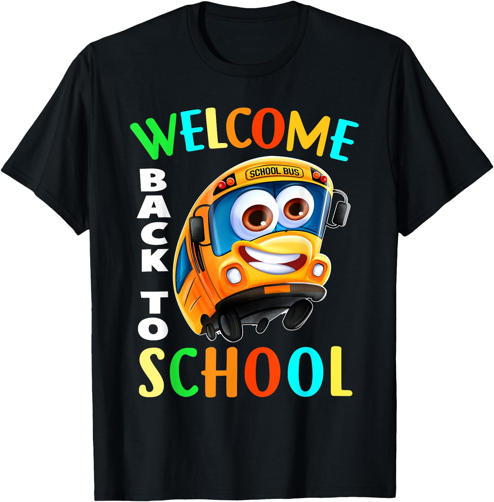 Welcome Back To School Shirt School Bus Driver Mens Boys T-Shirt ...
