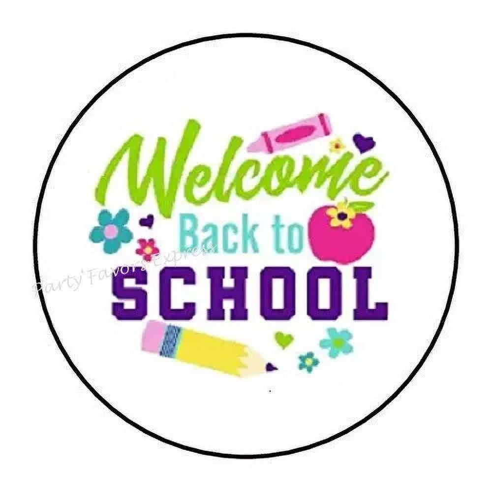 Welcome Back To School Sticker Party Favors Sticker Envelope Seals ...