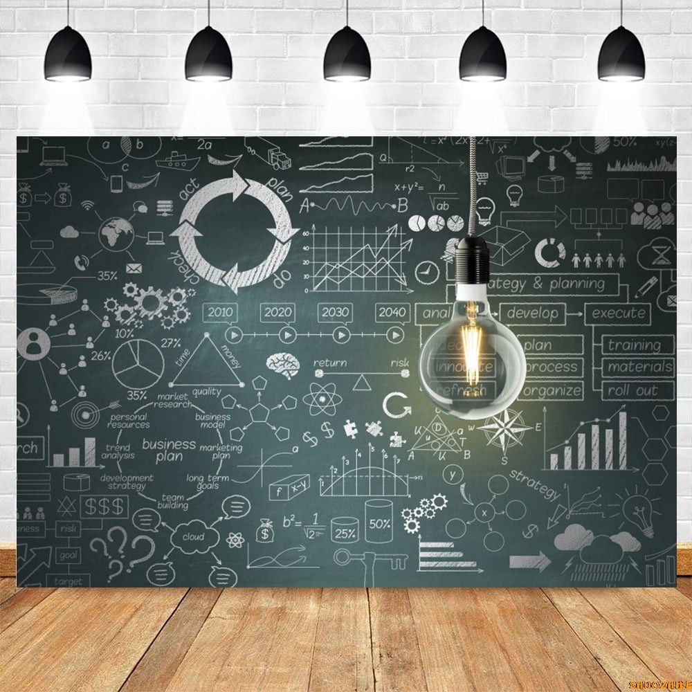 Welcome Back To School backdrop Black Chalkboard Globe Pcil Book ...