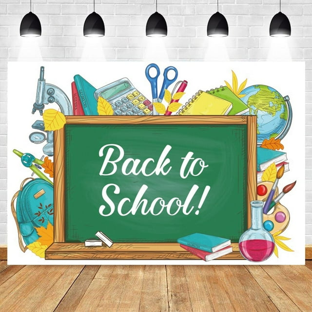 Welcome Back to School Backdrop Children Baby Student Photography ...