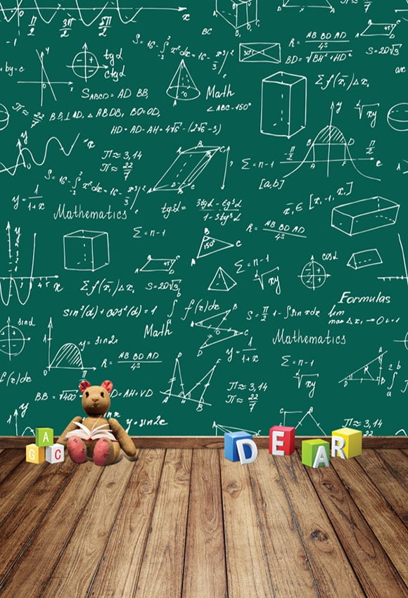 Welcome Back to School Classroom Vintage Desk Blackboard Books ration ...