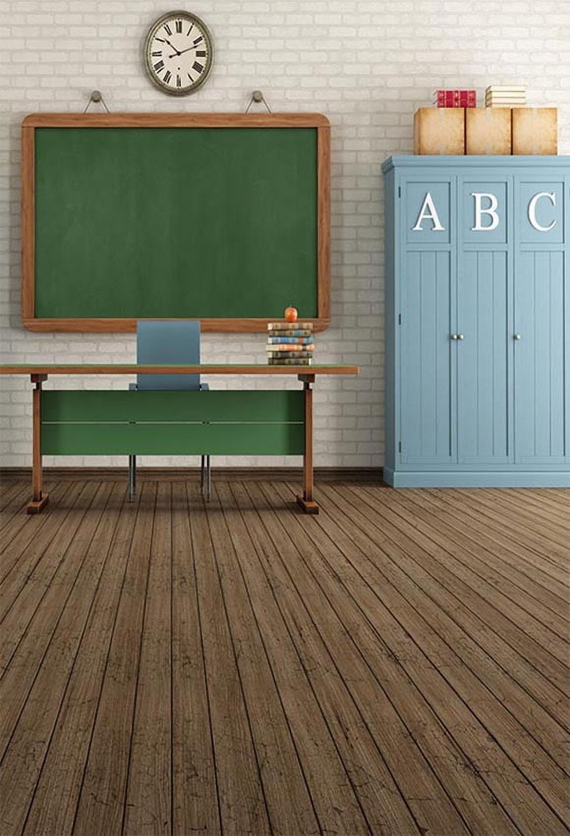 Welcome Back to School Classroom Vintage Desk Blackboard Books ration ...