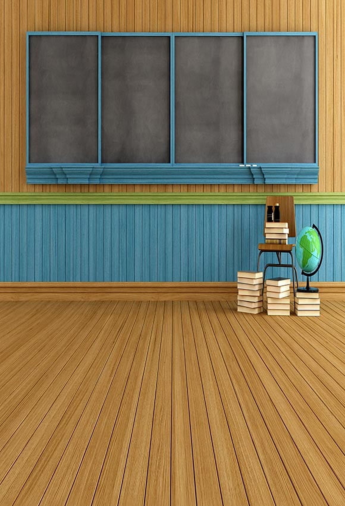 Welcome Back to School Classroom Vintage Desk Blackboard Books ration ...