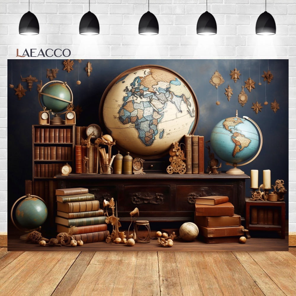 Welcome Back to School First Day Backdrop Classroom Books Stationery ...