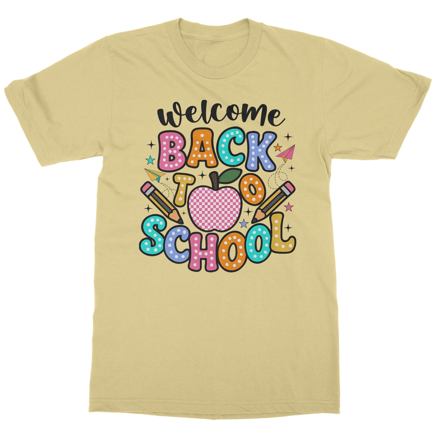 Welcome Back to School - Groovy Apple Grpahic Teacher Unisex T-Shirt ...