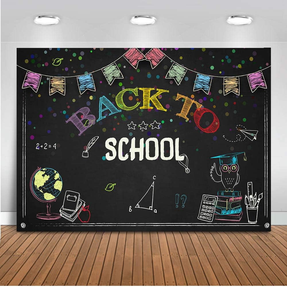 Welcome Back to School Photo Backdrop 7x5ft First Day of School Party ...