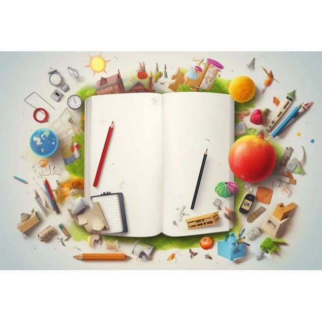 Welcome Back to School Photography Backdrop Black Chalkboard Globe Book ...