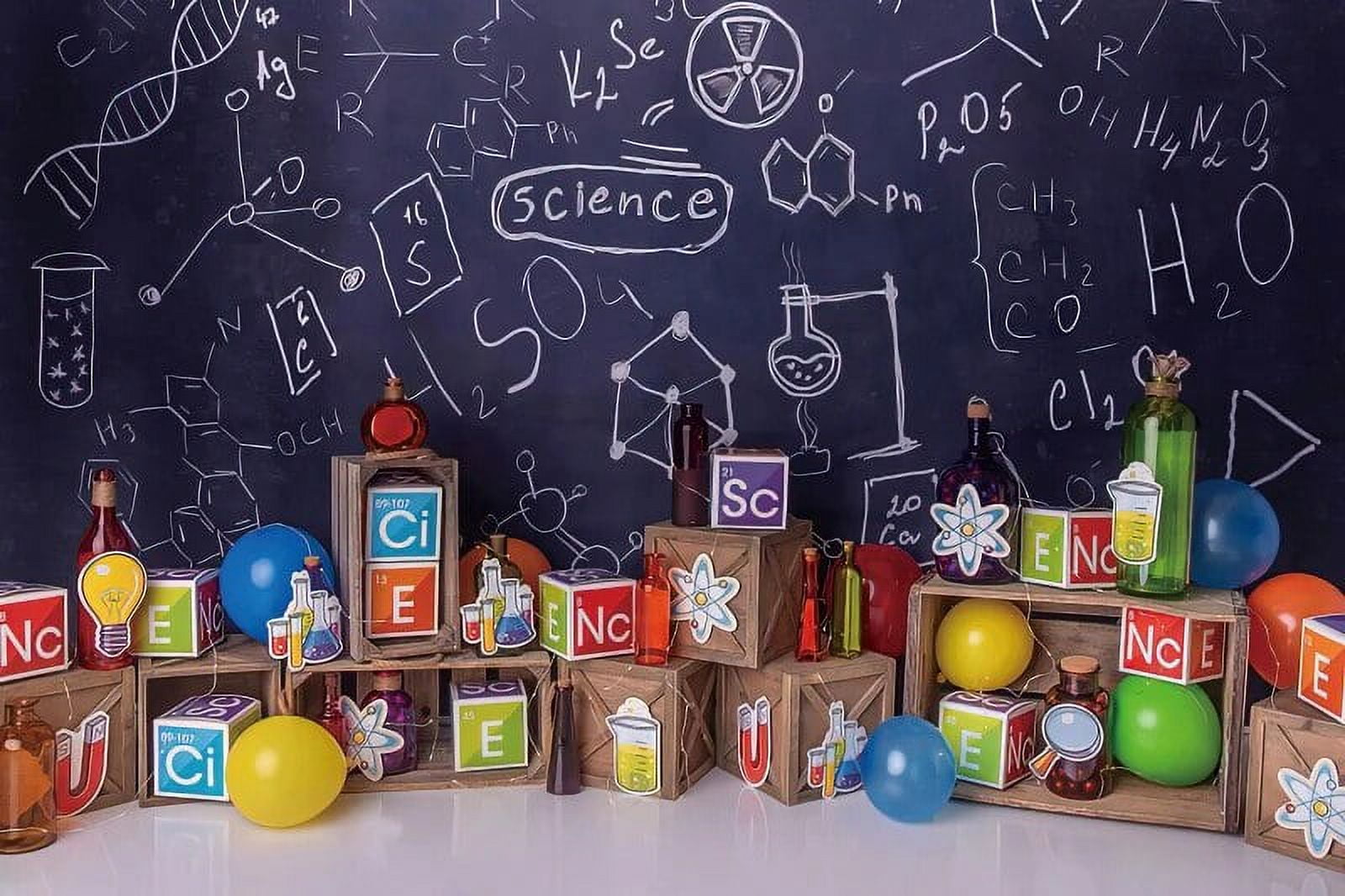 Welcome Back to School Photography Backdrop Black Chalkboard Globe Book ...