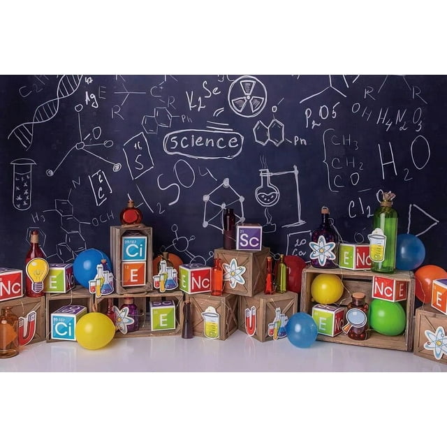 Welcome Back to School Photography Backdrop Black Chalkboard Globe Book ...