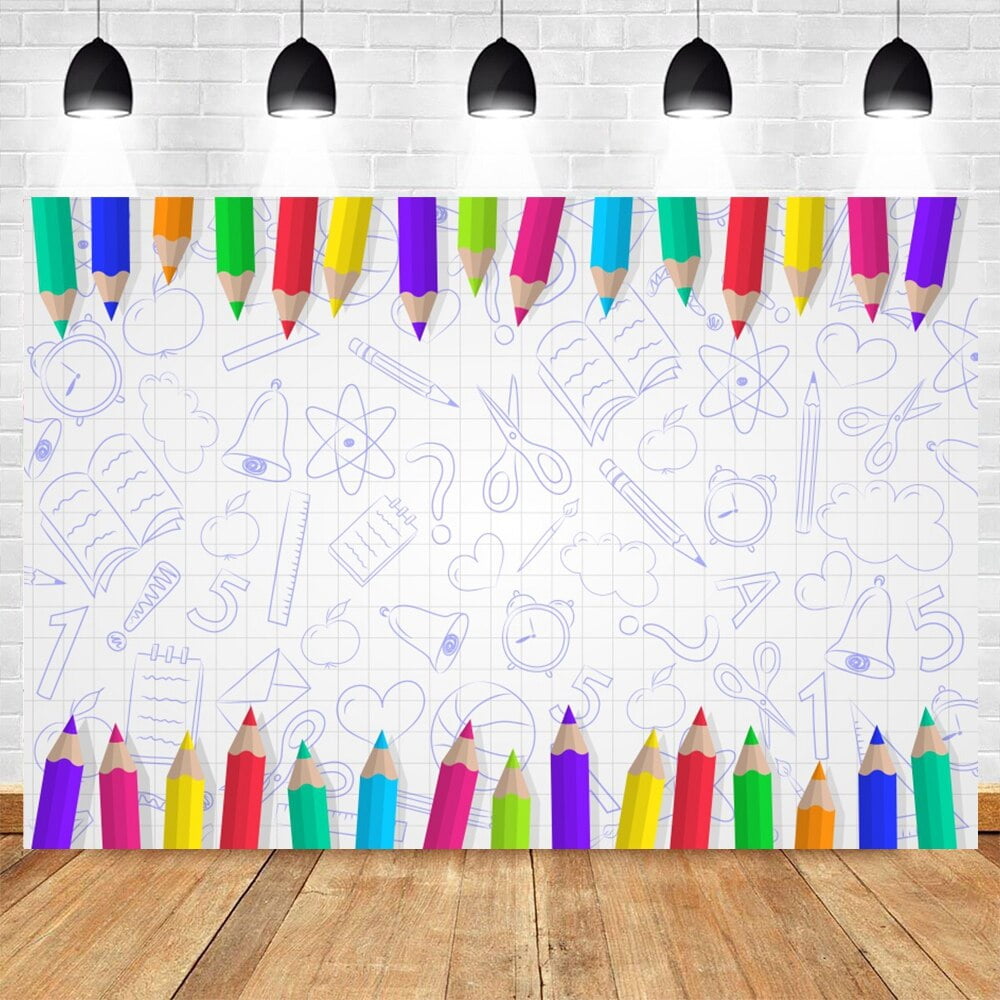 Welcome Back to School Photography Backdrop Blackboard for Kids Party ...