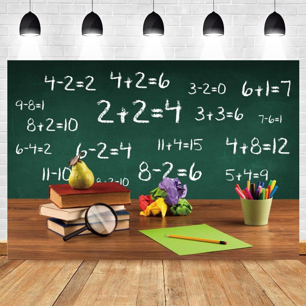 Welcome Back to School Photography Backdrop Blackboard for Kids Party ...