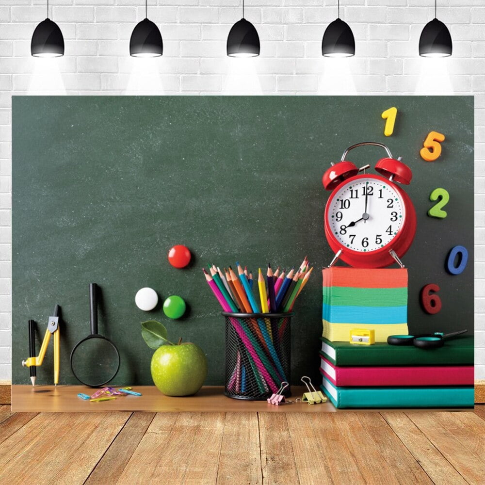 Welcome Back to School Photography Backdrop Blackboard for Kids Party ...