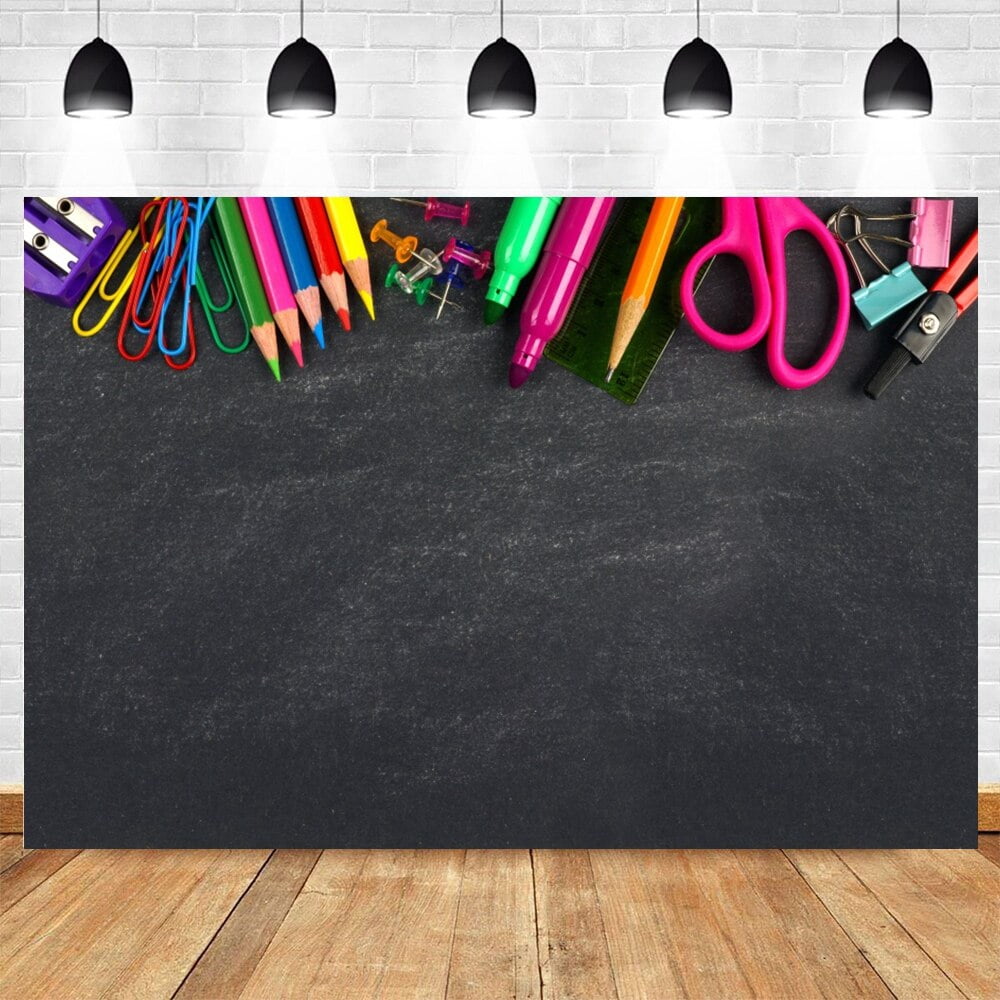 Welcome Back to School Photography Backdrop Blackboard for Kids Party ...