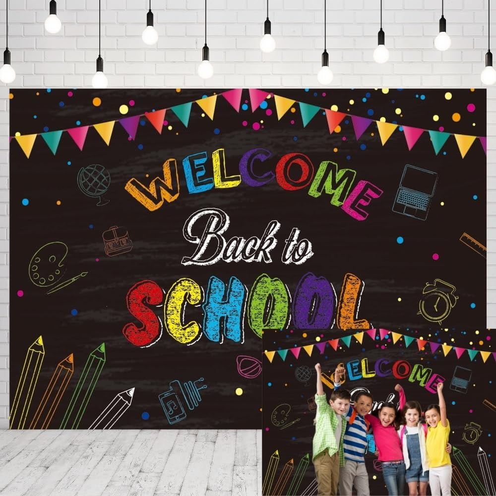 Welcome Back to School Photography Background Back to School ...
