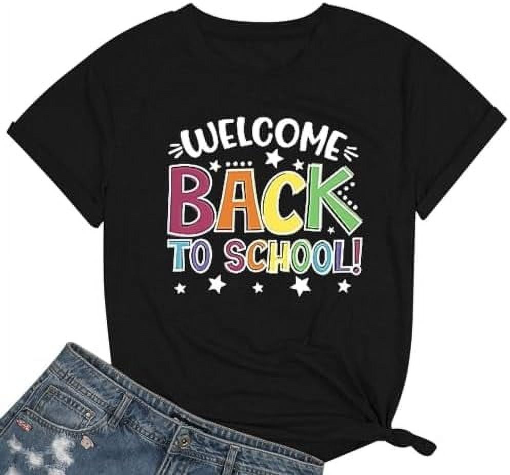Welcome Back to School Shirts for Teacher Women Teachers Students First ...