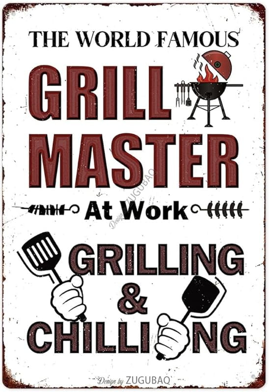 Welcome To Our Backyard Grill Restaurant Metal Sign Wall Decor Vintage ...