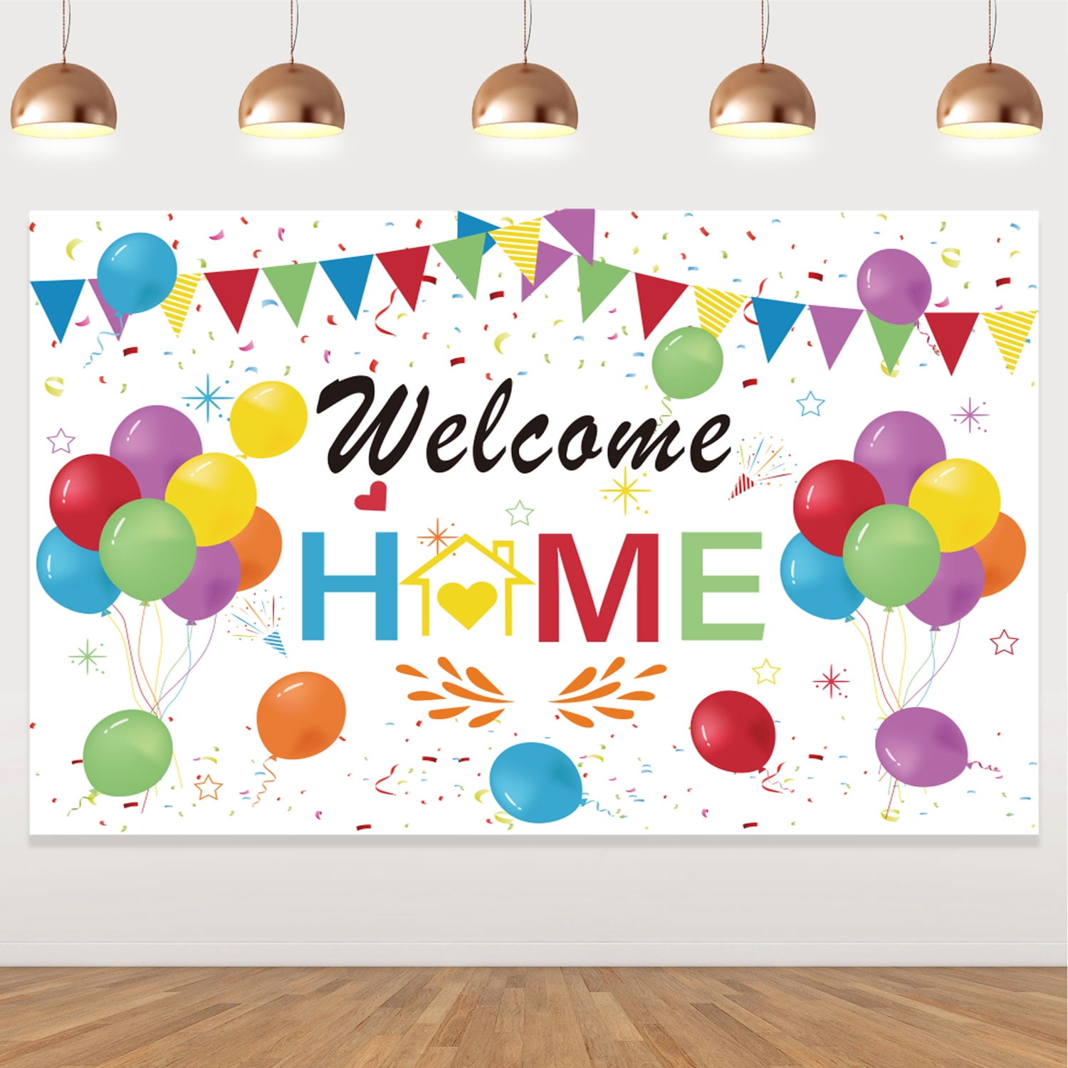 Welcome Banner Reunion Decorations Kit with Homecoming Backdrop and ...