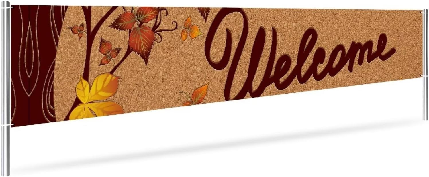 Welcome Banner Sign Large Long Fabric Hangings Congratulations Banner ...