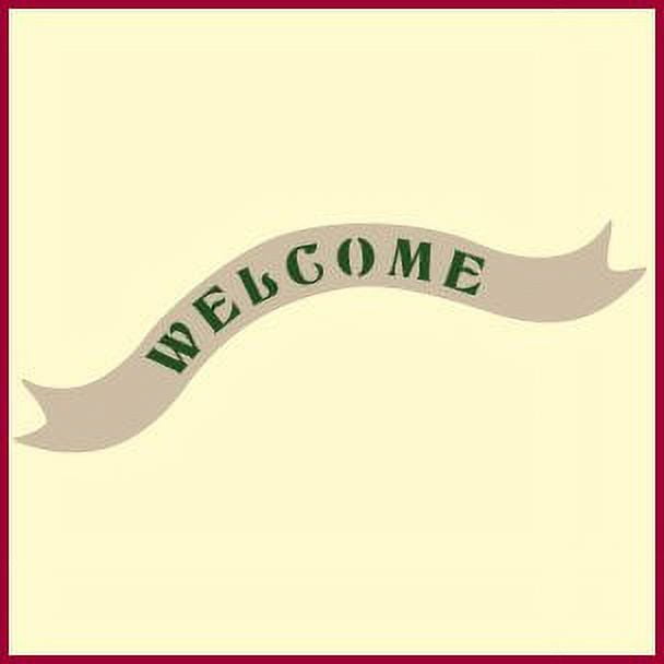Welcome Banner Sign Stencil - Reusable Laser Cut Mylar Template for ...