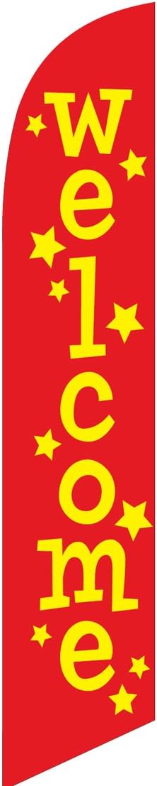 Welcome Banner Swooper Flag for Festivals and Events, Replacement Flag ...