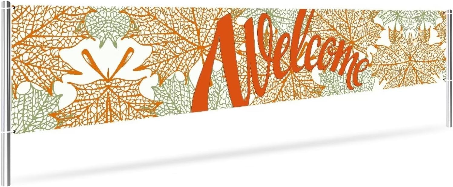 Welcome Banners for Outside Holiday Party Banner Decoration ...