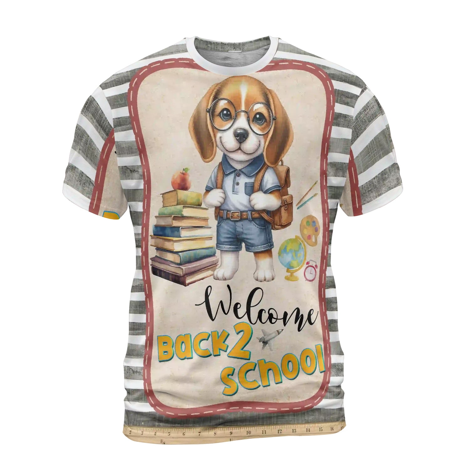 Welcome Beagle Back to School Vintage Retro All Over Print 3D Shirt ...
