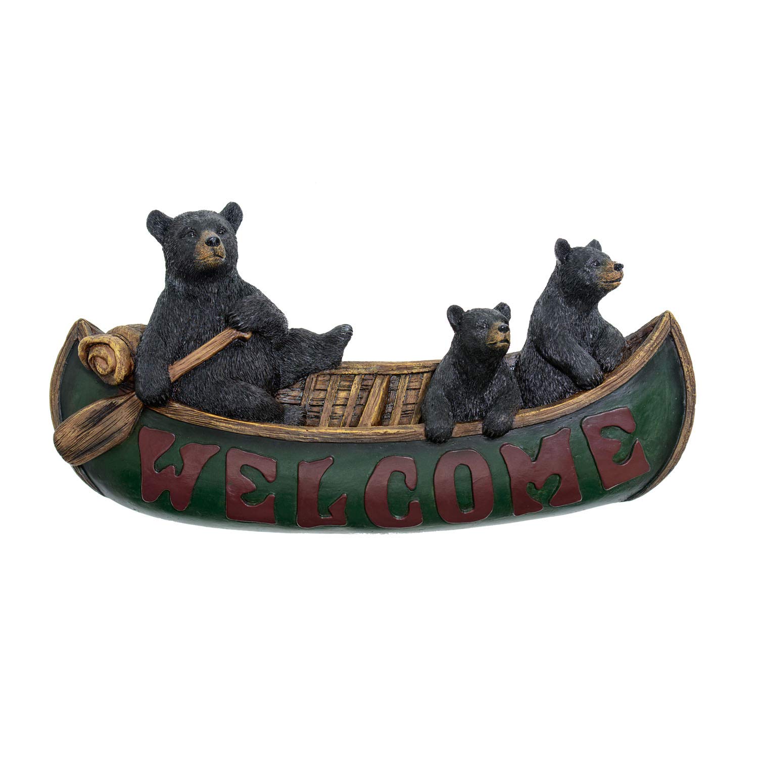 Welcome Bears in Canoe Wall Plaque - Walmart.com