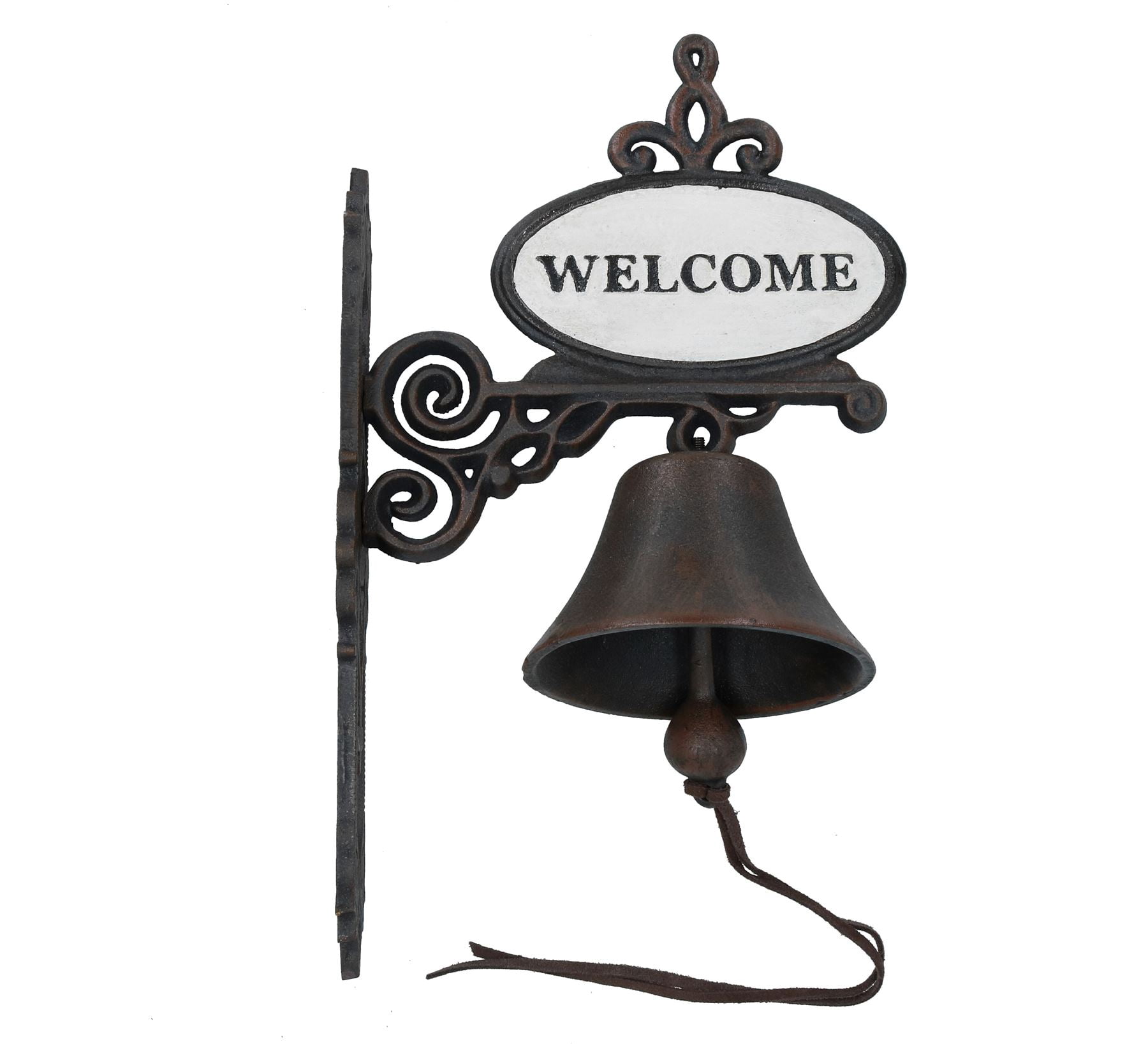 Welcome Bell Cast Iron Sign Door Wall Fence Gate House Doorway Entry ...