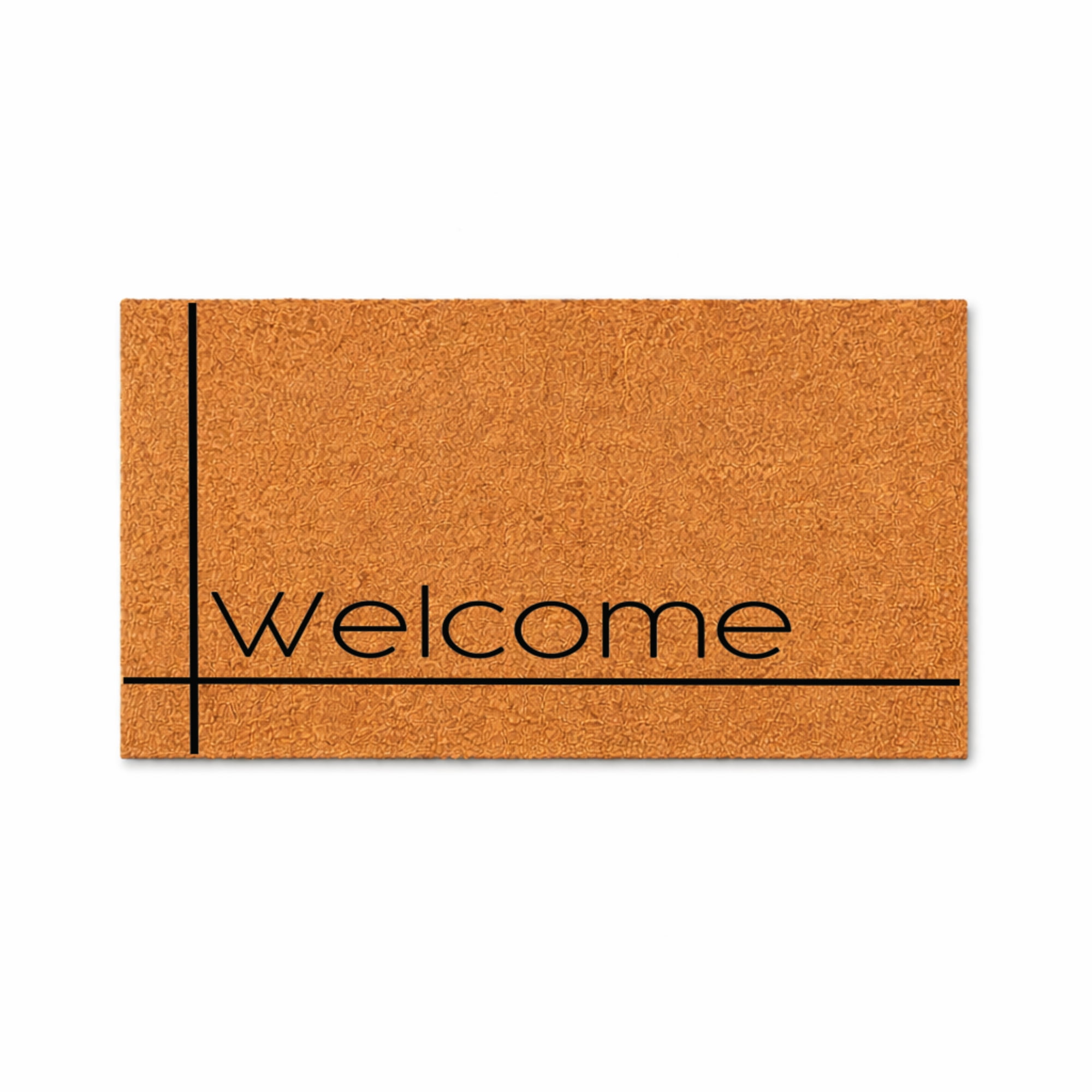 Welcome - Brown Coir PVC Outdoor Doormat (16x24 inches) 3066 - Walmart.com